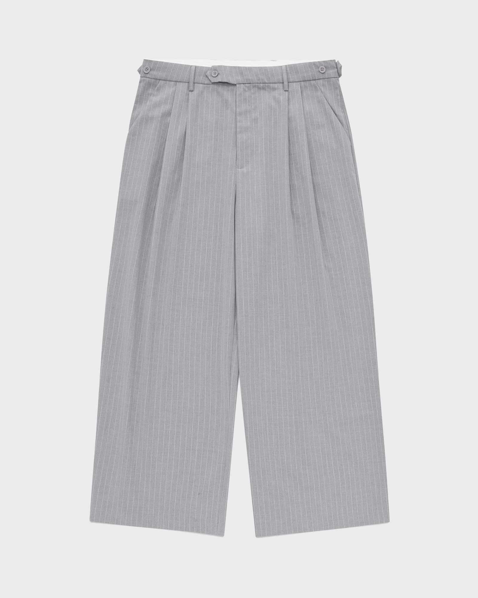 Jerry Pant - Grey Pinstripe